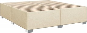 Box spring postel s matrací krémová 180x200 cm textil 3290579