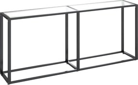 Konzolový stolek průhledný 180 x 35 x 75,5 cm tvrzené sklo 331682
