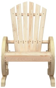 Zahradní židle Adirondack 2 ks masivní jedlové dřevo,  365091