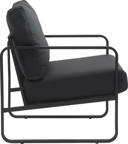 Relaxační křeslo Manea umělá kůže – černá