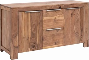 furniture-nabytek.cz - Koupelnová sestava Osvaro akácie - Stříbrné kovové úchytky