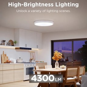 Govee - LED RGBIC Stmívatelné stropní svítidlo LED/49W/230V 2700-6500K Wi-Fi