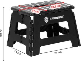 Skládací stolička SPRINGOS HA7567 černá