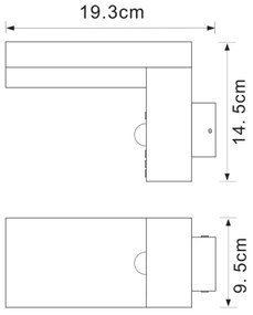 Globo 34186WS - LED Venkovní svítidlo se senzorem OSKARI LED/9,5W/230V IP44