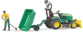 Bruder 62104 Traktor John Deere s přívěsem a zahradníkem / od 4 let