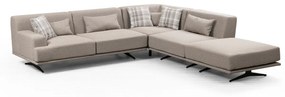 Designová rohová sedačka Kessya béžová - levá