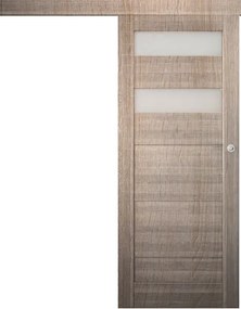 posuvné interiérové dveře na stěnu vasco doors SANTIAGO model 5 Průchozí rozměr: 70 x 197 cm, Orientace dveří: Levé dveře, Dekor: Dub sonoma