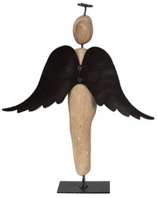 Dekorace dřevěný anděl Antique - 17*5*21 cm