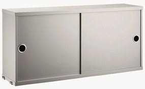 Skříňka pro modulární regálový systém's posuvnými dveřmi String System