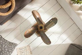 Designový konferenční stůl Propeller, 60 cm, měděný antik