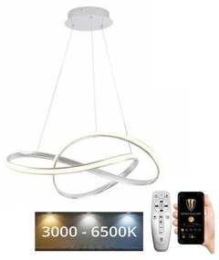 Brilagi-LED Stmívatelný lustr na lanku COSMOWAVE LED/70W/230V 3000-6500K bílá+DO