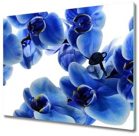 Skleněná krájecí deska Modrá orchidej 60x52 cm