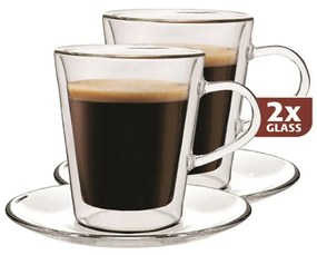 Maxxo Lungo 2dílná sada termo sklenic, 220 ml