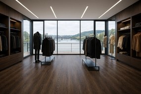 Beaulieu International Group, PVC podlaha - lino Master X 2955, na míru, šíře 2m,3m, hnědá, bez podkladu, chodba / předsíň