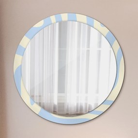 Kulaté dekorativní zrcadlo Abstraktní tvar fi 100 cm