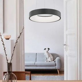 LED lustr Rando Thin 38 3000K černé