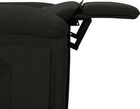 Elektrické polohovací křeslo černé textil 3098965