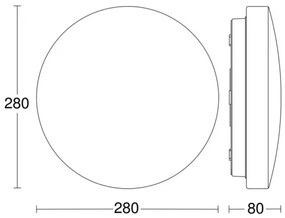 Steinel 069674-LED Koupelnové svítidlo se senzorem RSPRO P1 9,4W/230V 4000K IP54