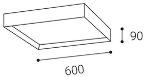 LED2 - LED Stropní svítidlo MILO LED/60W/230V bílá 3000/4000K