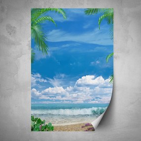 Plakát - Vlny na pláži (80x120 cm) - PopyDesign