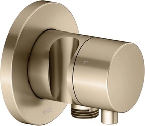 Keuco IXMO Comfort - Uzavírací a přepínací ventil pod omítku, pro 3 spotřebiče, s připojením a držákem sprchy, kartáčovaný bronz 59549031201