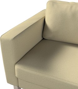 Potah na pohovku IKEA  Karlstad 3-místná, nerozkládací, krátký barva zelená látka pletený vzor