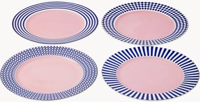 Sada porcelánových mělkých talířů Aunty, 4 díly