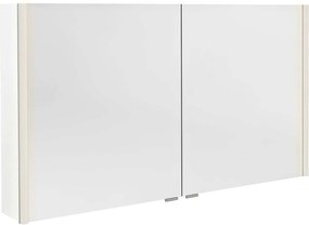 Sapho Alix - Zrcadlová skříňka s LED osvětlením 126x70x18 cm, 2x dvířka, bílá AX126-0030