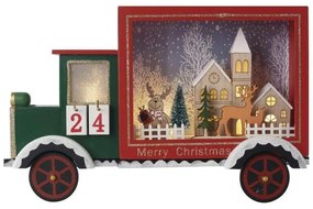 Emos Vánoční LED Auto kalendář 20x30,5cm 2xAA WW čas.