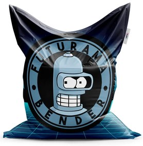 Sablio Sedací vak Futurama Bender Čtvrtá dimenze - 150x100 cm