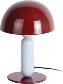 Vínová/světle modrá kovová stolní lampa (výška 30 cm) Firenze round – Leitmotiv