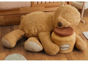 Hnědý dětský sedací vak Sleepy Bear – Lorena Canals