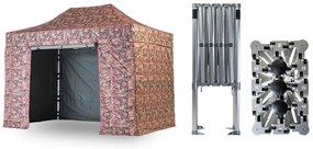 Nůžkový párty stan 2x4 m TENTino BIG HEXAGON Barva opláštění: 16A - MASKÁČOVÁ