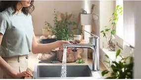 Hansgrohe - Dřezová baterie 160, s výsuvnou sprškou, chrom