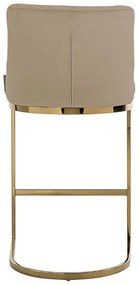 Béžová sametová barová židle Richmond Bolton 75 cm