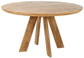 Kulatý jídelní stůl Eglantine 140 cm hnědé mango