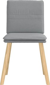 Jídelní židle 4 ks světle šedé textil 3315355