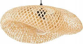 Závěsná lampa Boho bambusová pletenina Nusa 60 cm