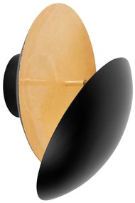 Toolight Toolight, LED nástěnné svítidlo APP1433-W, černá matná-zlatá, OSW-07985