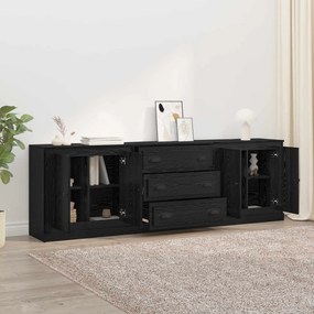 Konzole 3 ks Černý dub 210 x 35,5 x 67,5 cm Kompozitní dřevo 3402649