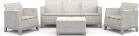 Šedobéžový zahradní lounge set pro 5 Scandi Forma – Keter
