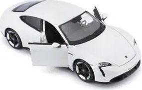 Bburago Porsche Taycan Turbo S bílá 1:24 / od 3 let