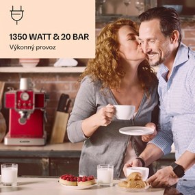 Klarstein Gusto Classico, espresso kávovar, 1350 W, 20 bar, 1,5 l