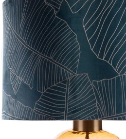 STOLNÍ LAMPA LIMITED COLLECTION MIA2 40X69 CM MODRÁ/ZLATÁ