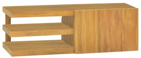 vidaXL Nástěnná koupelnová skříňka 90 x 40 x 30 cm masivní teak