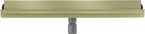 Mexen Flat Wall nástěnný lineární odtok 2v1 50 cm, zlatý kartáčovaný - 1A30050