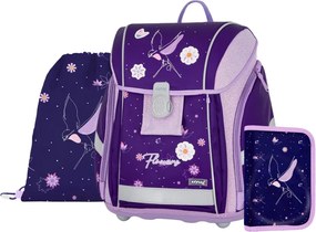 OxyBag Školní set 3 ks Premium Light Flowers