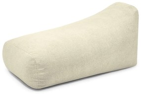 Krémový sedací vak z textilie bouclé Snug Long 140 – SLOWDOWN
