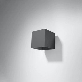 Sollux Lighting Nástěnné svítidlo QUAD 1 antracit
