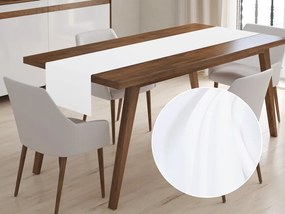 Biante Dekorační běhoun na stůl Rongo RG-013 Bílý 20x140 cm